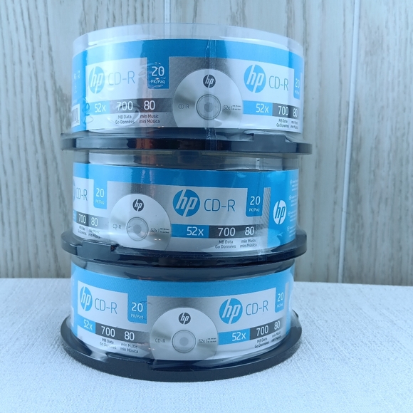 HP | Other | Hp 2 Pk 52x 700 Mb 80min Cdr 20 Pk Spindleblank Cds New ...